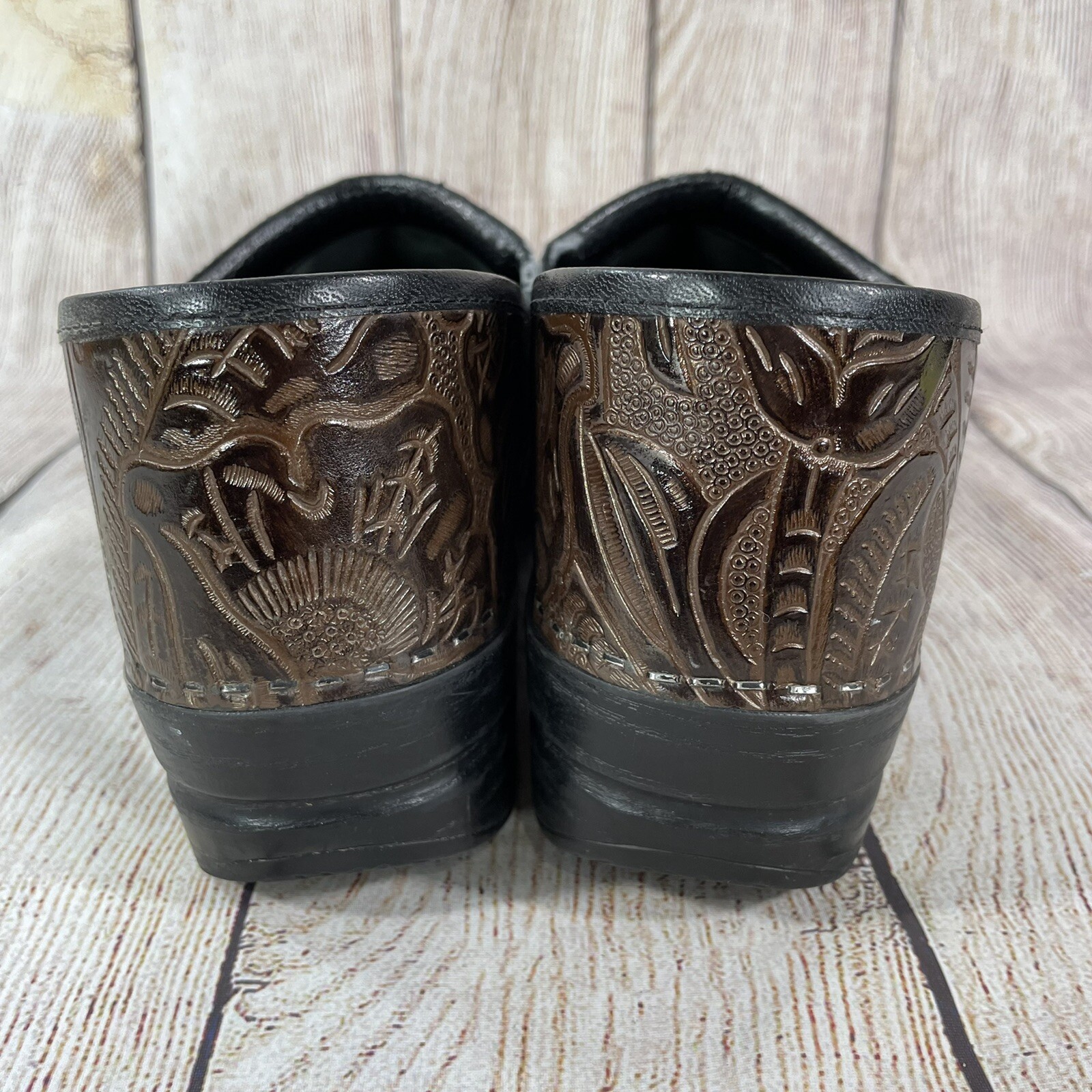 Dansko Clogs Brown Cowboy Boots Design Nursing Leathe… - Gem