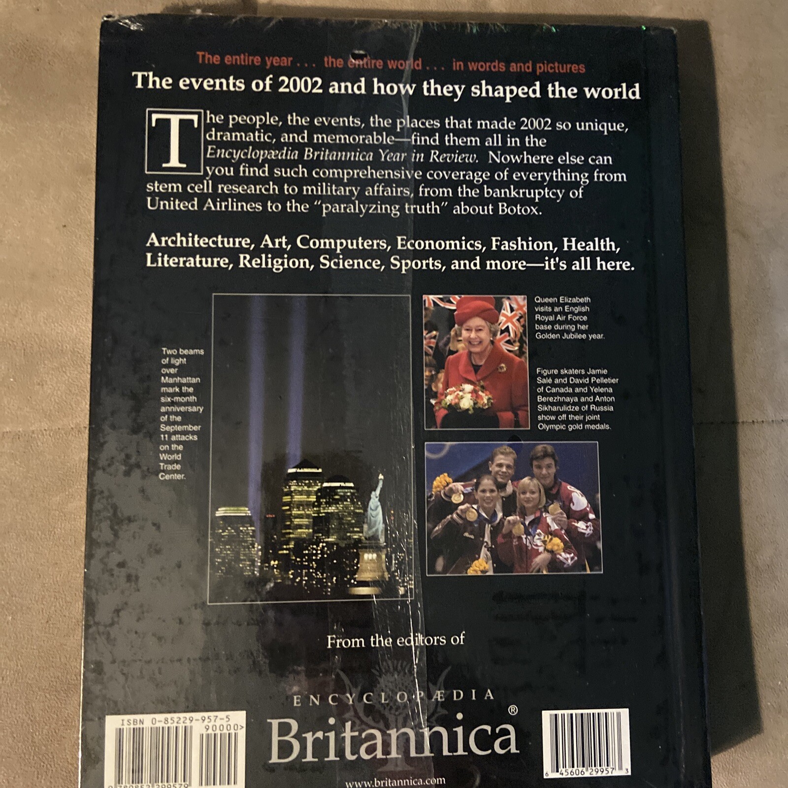 Encyclopaedia Britannica Year in Review 2002 (2003, Hardcover) for sale ...