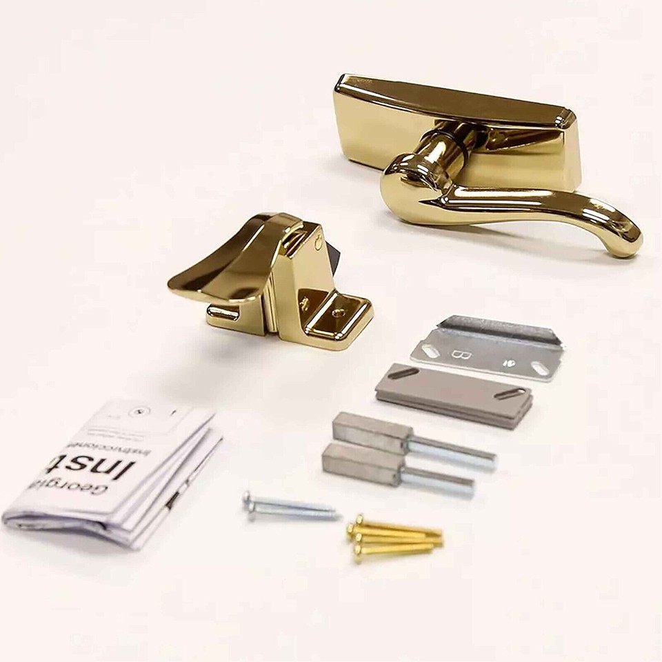 Storm Door Latch Larson Georgian Lever Handle Gold Brass Finish ...