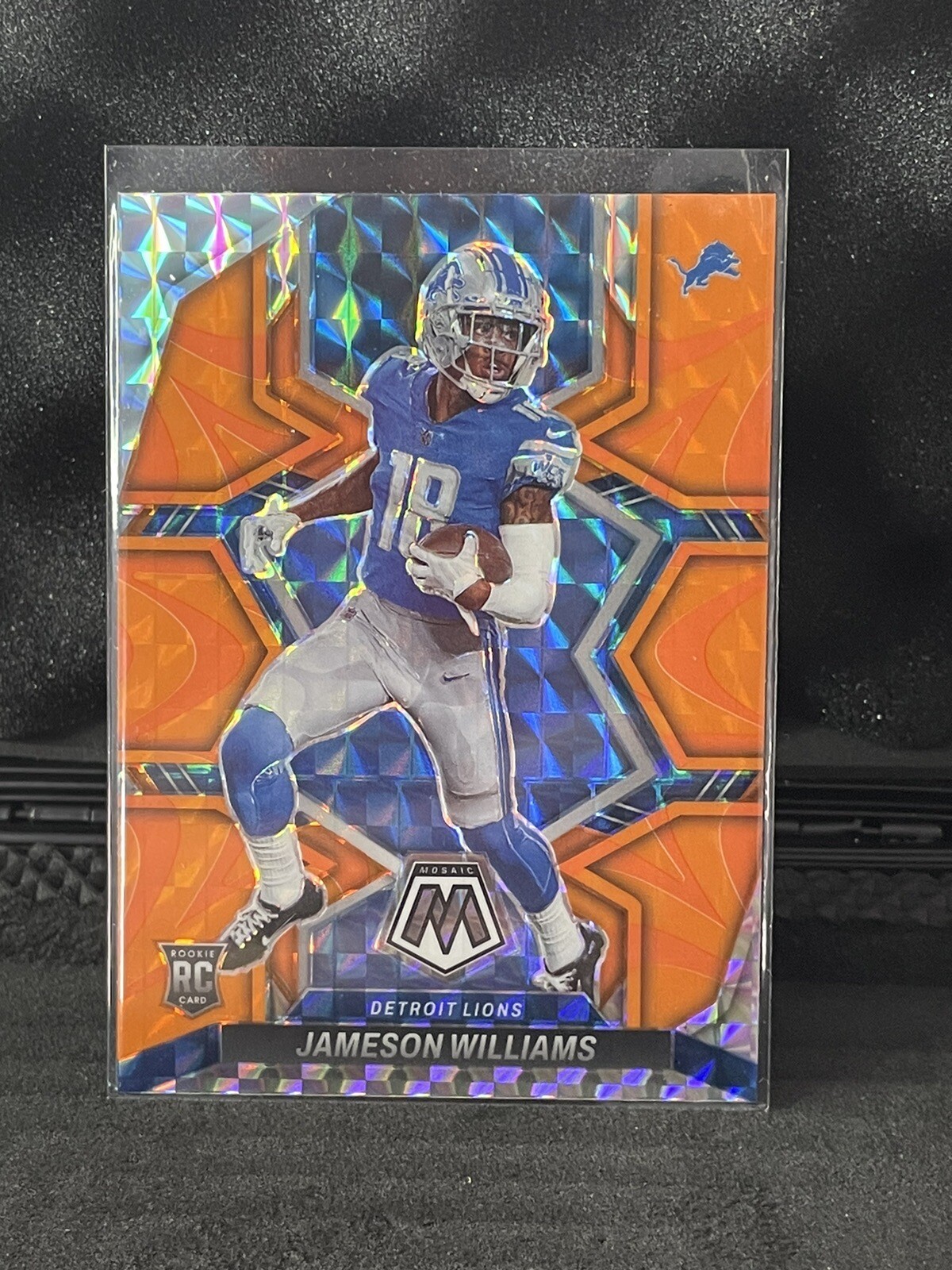 Jameson Williams Rookie Card 2022 Mosaic Orange Reactive # 316 | eBay