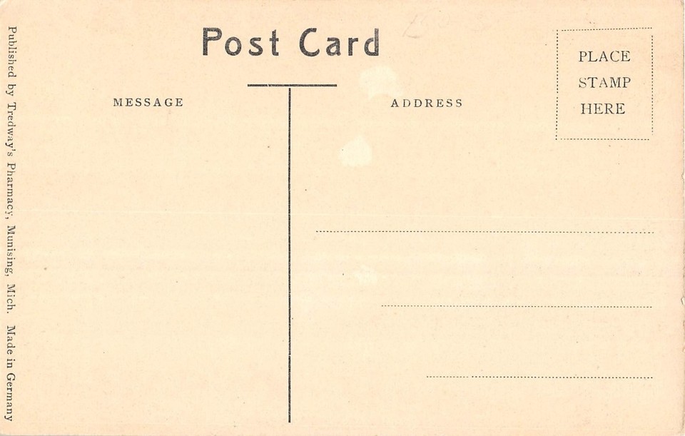 Munising Michigan Wm. G. Mather High School Antique Postcard V10822 | eBay