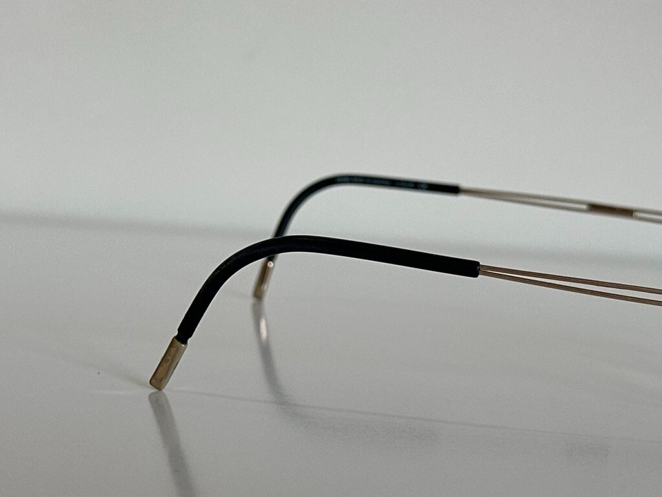 Silhouette 5278 20 6051 Half Rim Black Gold Eyeglasses Optical Frame 53 ...