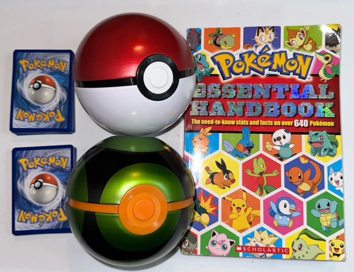 Pokemon Bundle Of 103 Items Cards/pokeballs/ Guide | eBay