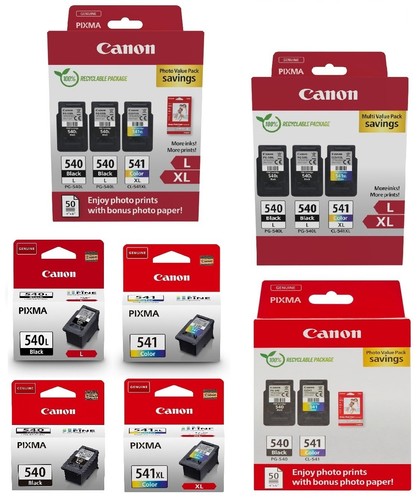 Canon 540 / 541 Original Printer ink family choices for PIXMA MX455 ...