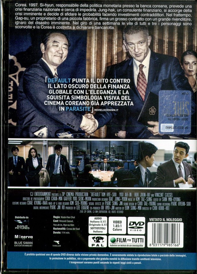 Default (DVD) Vincent Cassel Hye-su Kim Ah-In Yoo Joon-ho Huh | eBay ...