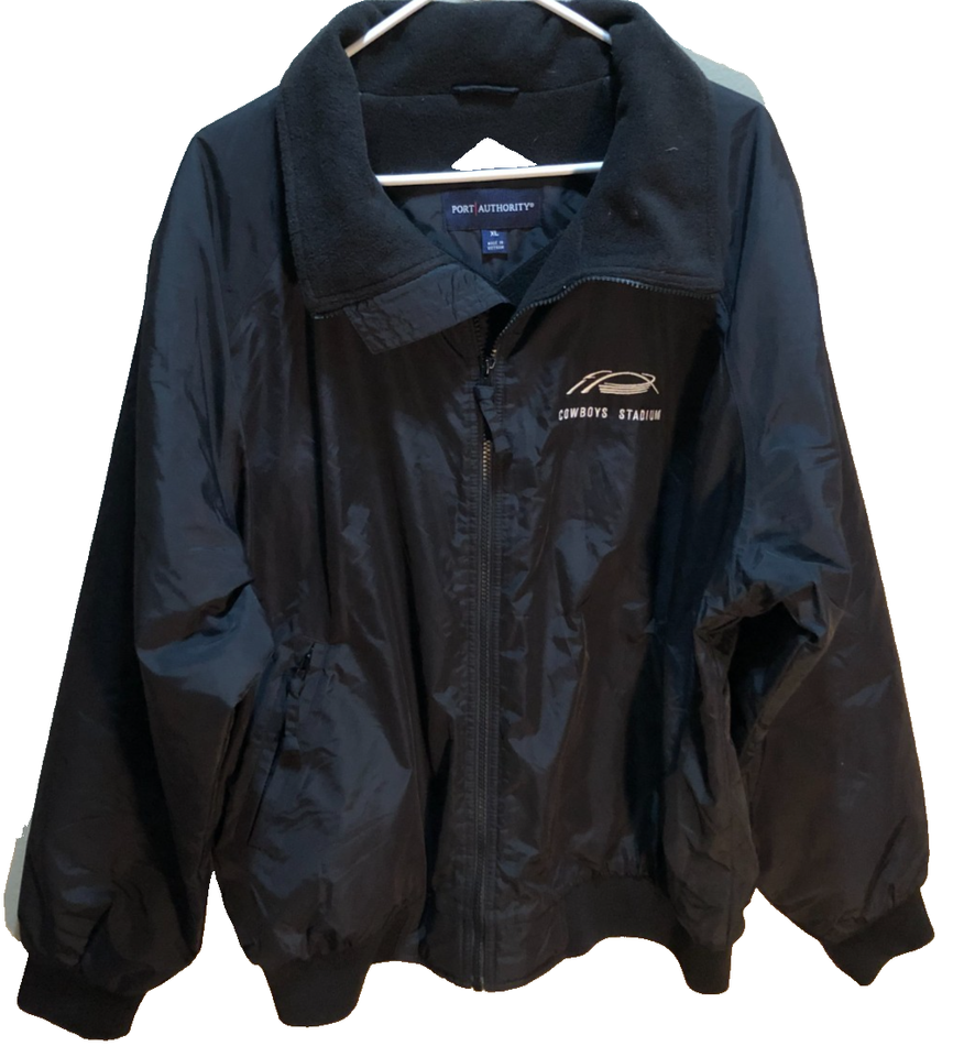 Dallas Cowboys NFL Event Staff Black Zip Fleece Lined Jacket XL | eBay