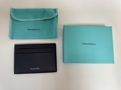 Authentic Tiffany & Co New Gray Leather Card Case Wallet - Unisex | eBay