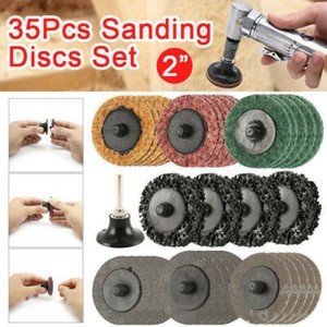 35pcs 50mm 2" Sanding Grinding Disc Discs Air Grinder For Rotary Tools ...