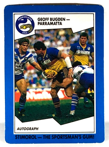 1989 Scanlens NSWRL Trading Card #103 Geoff Bugden Parramatta Eels | eBay