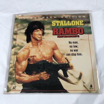 RAMBO FIRST BLOOD PART II - Laserdisc LD Widescreen 1994 - Brand New ...