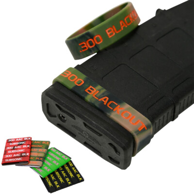 12Pcs 300 Blackout Magazine Marking Bands for Magazines Marking Rubber ...