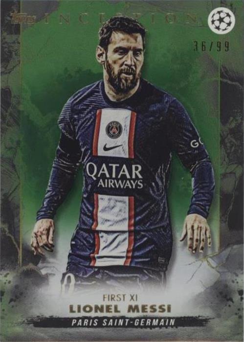 2022-23 Topps Inception UEFA Club Competitions - First XI Lionel Messi ...