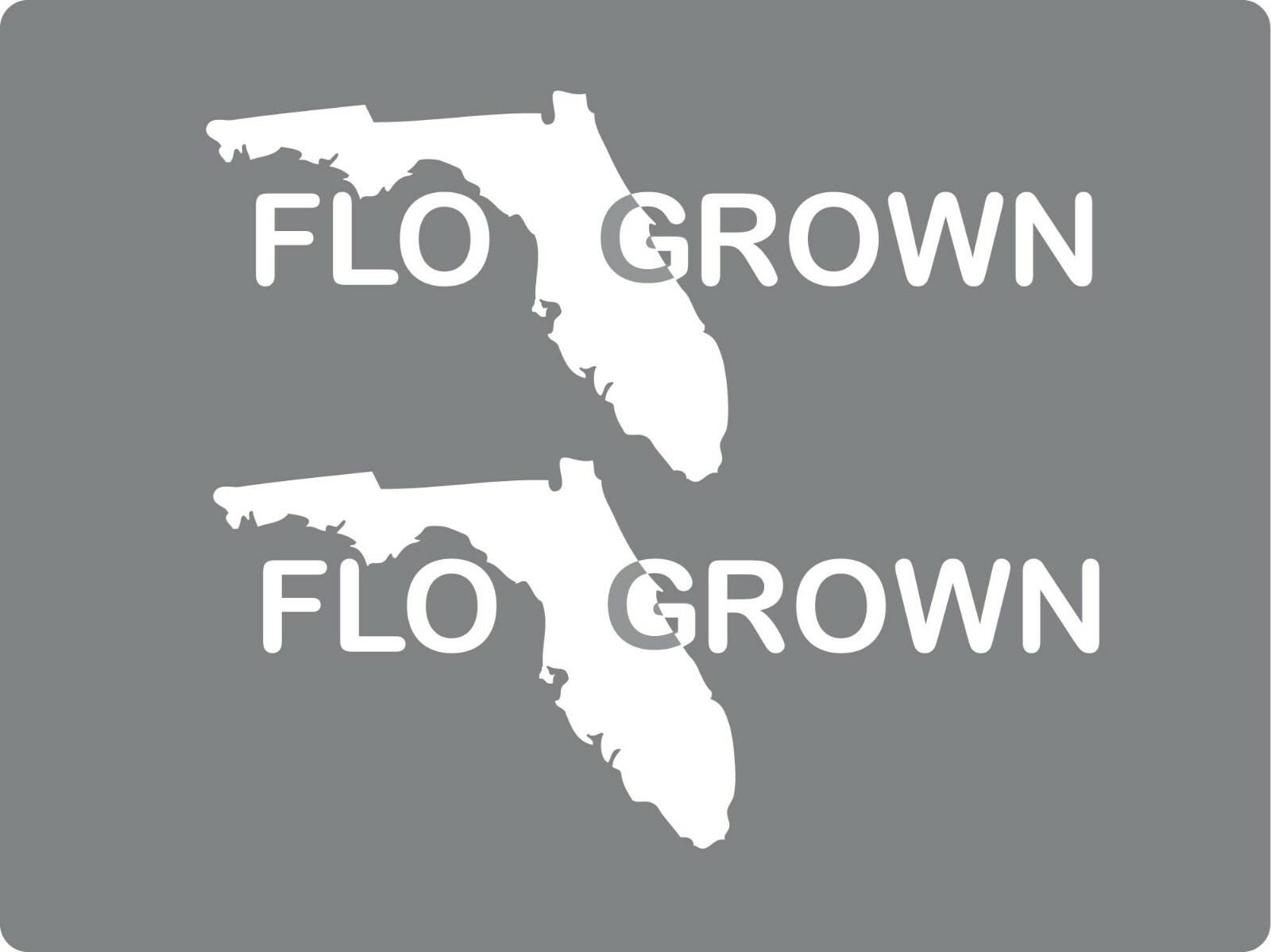 Flo Grown (1 Pair) Pick Up Truck Back Window Die Cut Decal Stickers 18. ...
