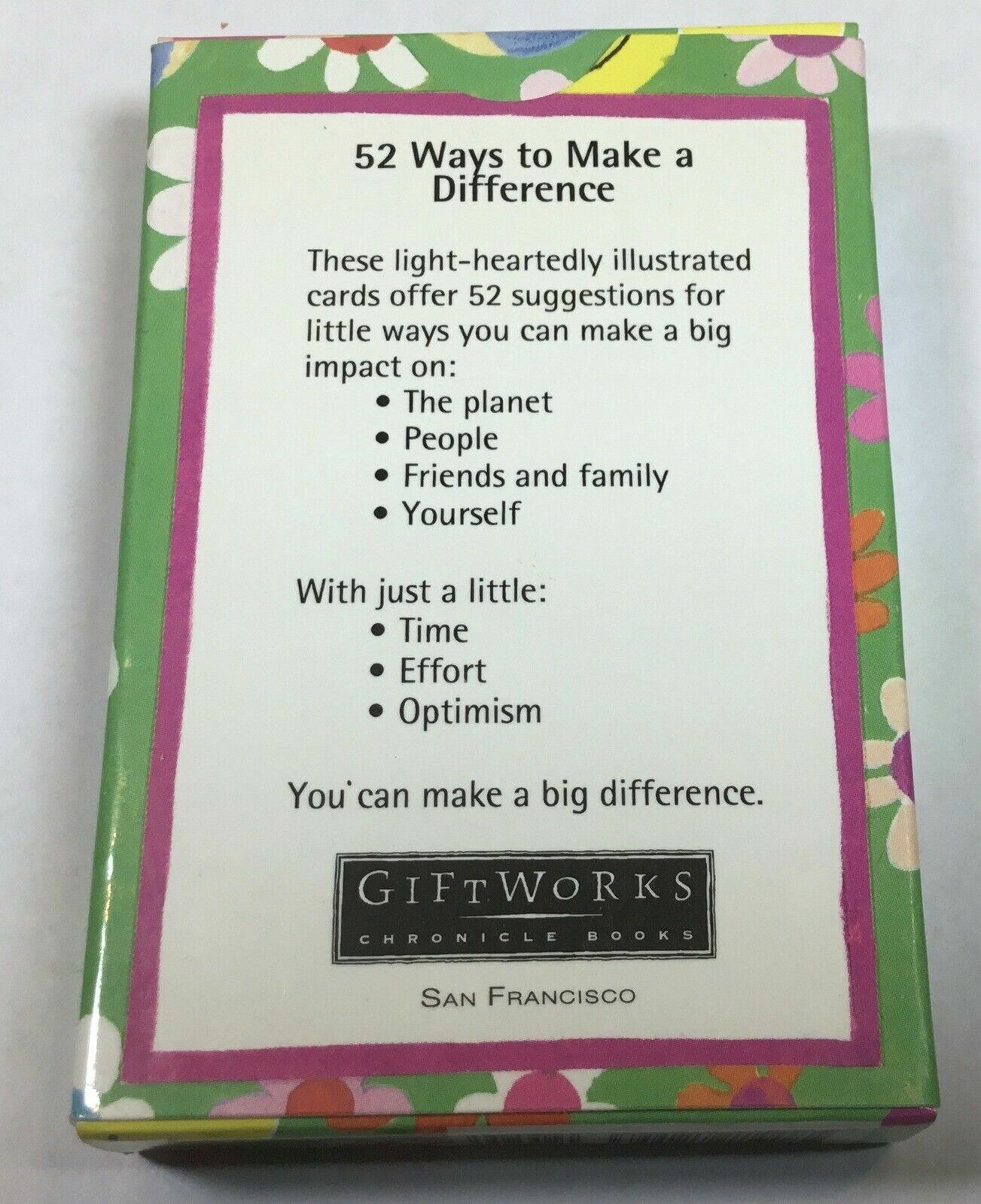 52 Ser.: 52 Ways to Make a Difference by Lynn Gordon (1996, Cards,Flash ...