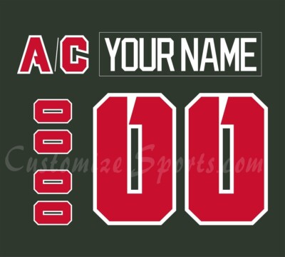 Washington Capitals Customized Number Kit For 2020 Military Uniform | eBay