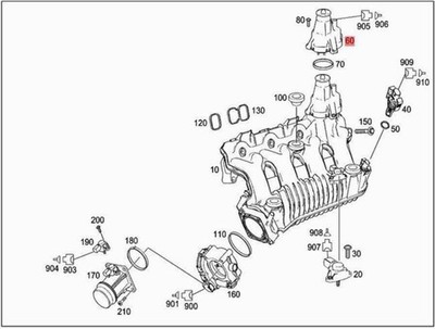 Genuine MERCEDES Swirl flaps Actuator motor 2711400004 | eBay