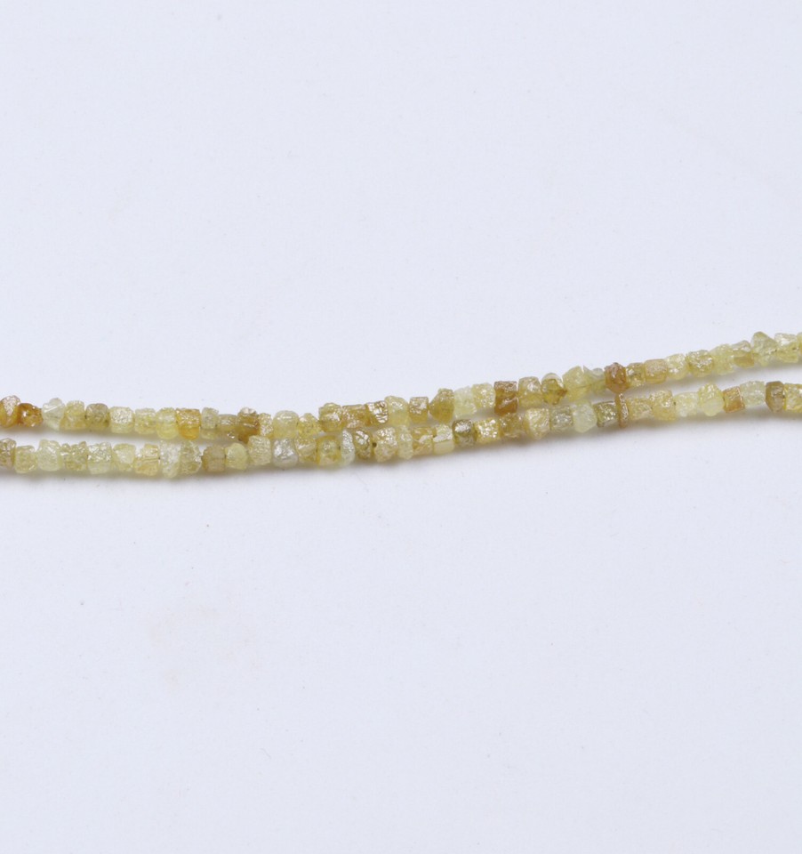 16 perles diamant brut jaune naturel Congo Cube perles diamant boîte ...