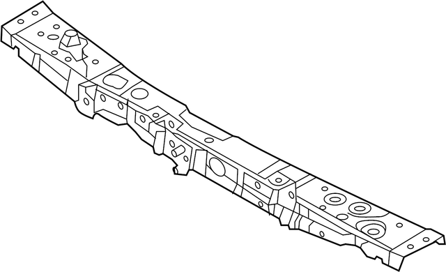Nissan OEM 12-15 Versa Radiator Support-upper Tie Bar F25113ANMH for ...