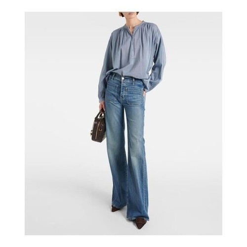 Nili Lotan Neville Tunic Shirt Top Cotton Long Sleeve Oversized Formal ...