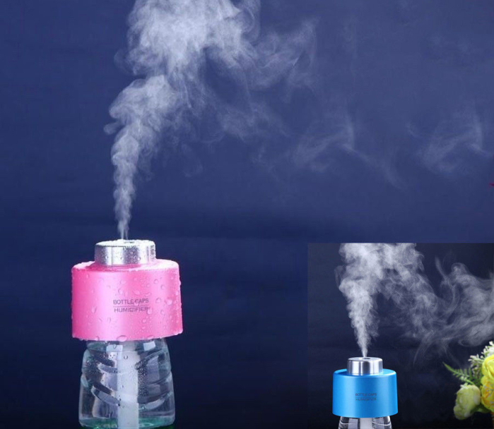 New USB Portable Mini Water Bottle Caps Humidifier Air Diffuser Mist ...