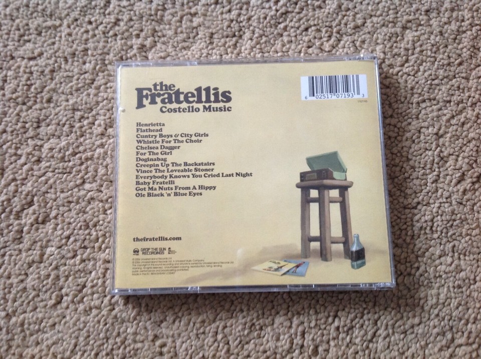 THE FRATELLIS - COSTELLO MUSIC CD ALBUM (2006) CD & INLAY IN EXCELLENT ...
