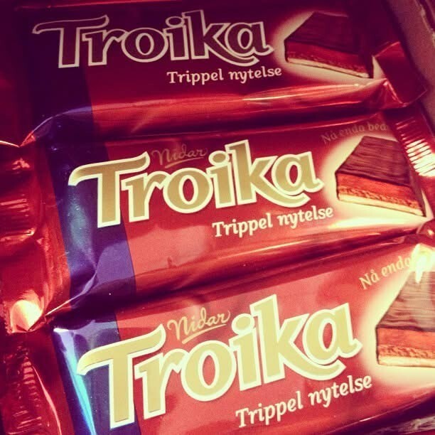 TROIKA truffle chocolate from Nidar, Norway 3 X 66 gram bars - Made ...