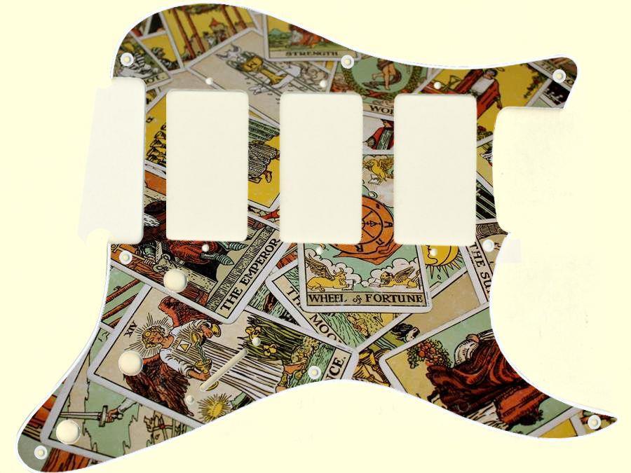 Pickguard Custom to fit Fender Stratocaster Graphic HHH 11 Hole Tarot 3 ...