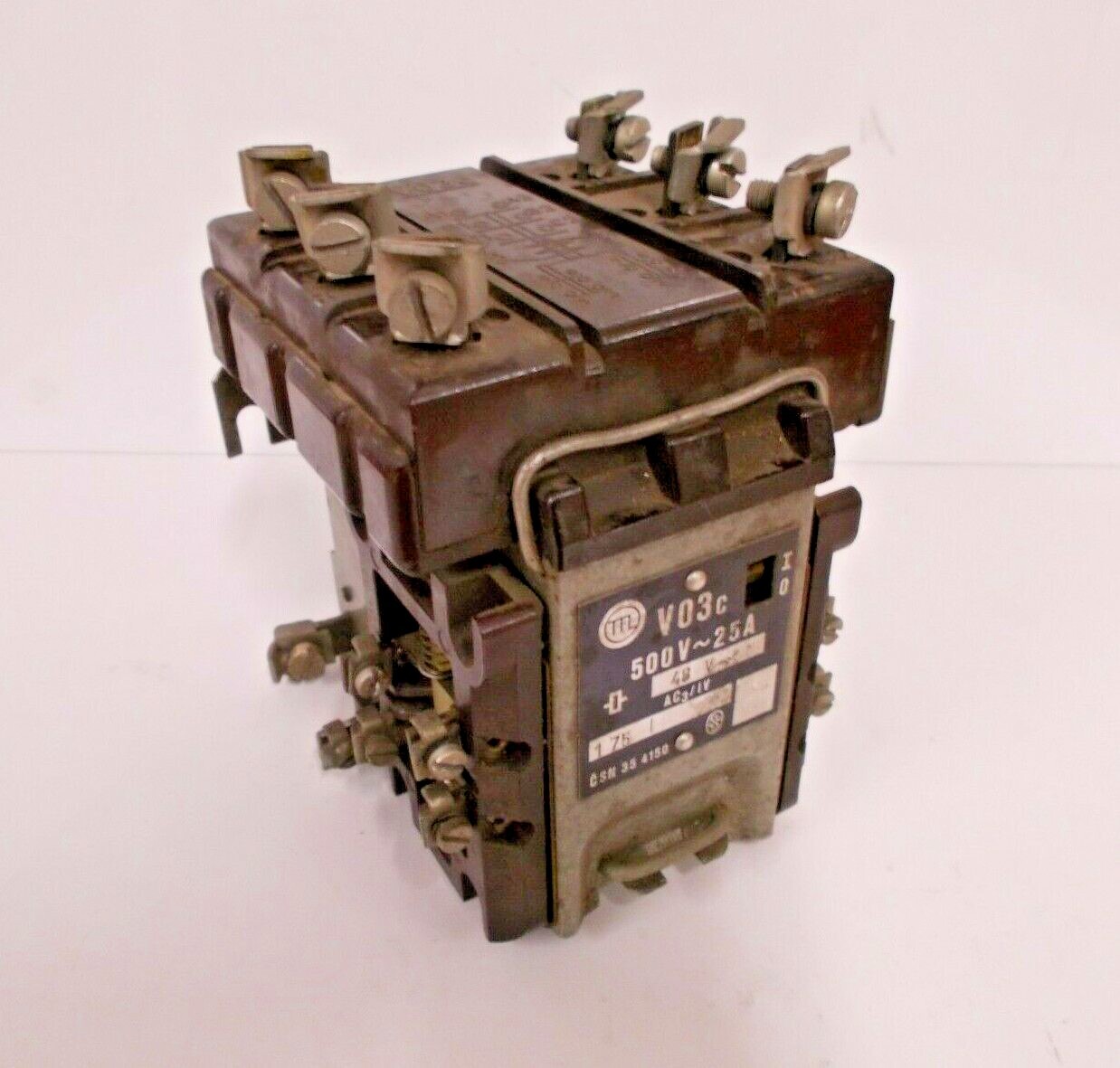 Vintage TTL 48V Contactors V13D 500V ~ 40A & V03c 500V ~ 25A (600742 ...
