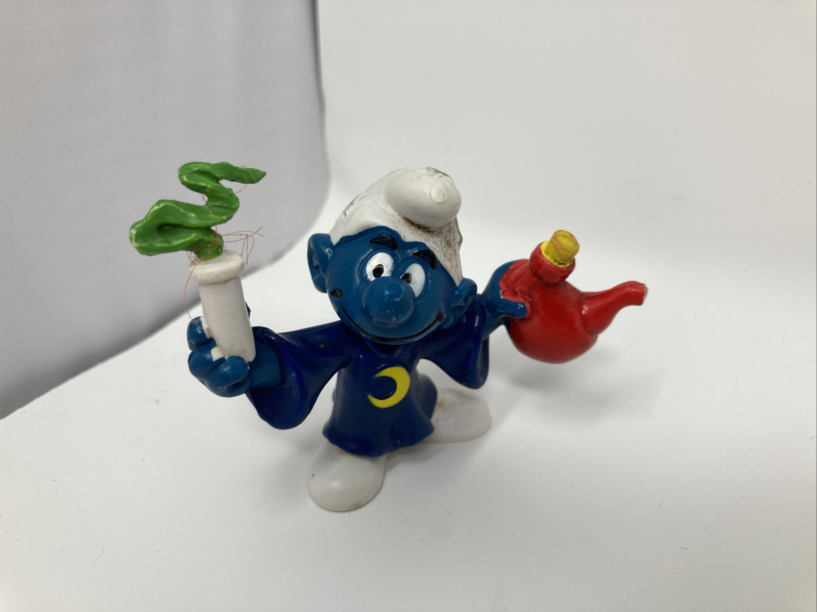 Smurfs Alchemist Smurf 20116 Magic Wizard Figurine Vintage PVC Toy ...