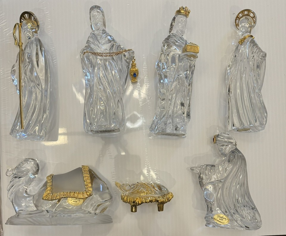 GORHAM Crystal and Gold Nativity Set | eBay