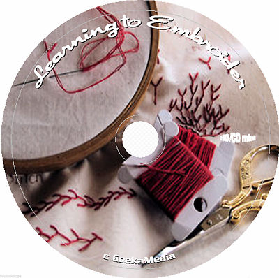 Embroidery designs 250+ pattern CD hand vintage stitches ribbon book ...