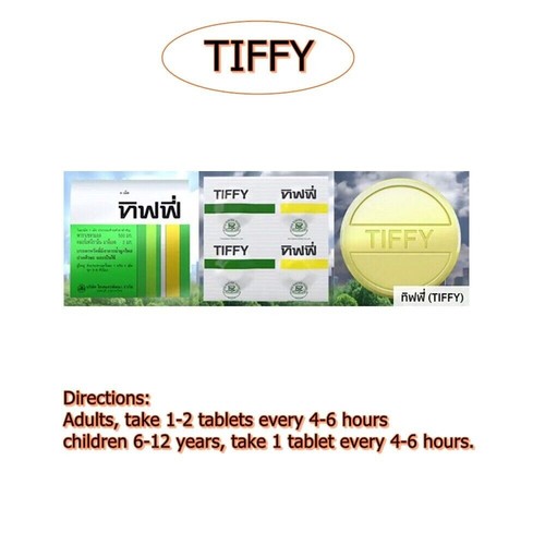 420 Tablets Tiffy Dey Paracetamol 500mg Relief Pain Antipyretic Nasal ...