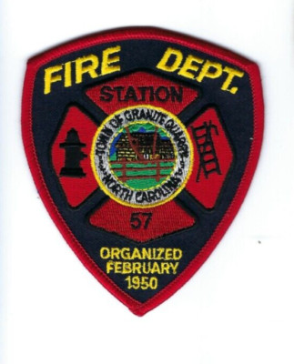 RARE Granite Quarry (Rowan Co.) NC North Carolina Fire Dept. Station 57 ...