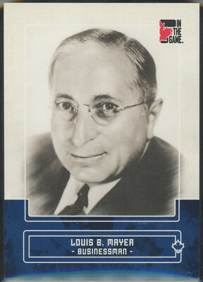 2011 In The Game Canadiana Louis B. Mayer Blue Parallel /50 Businessman ...