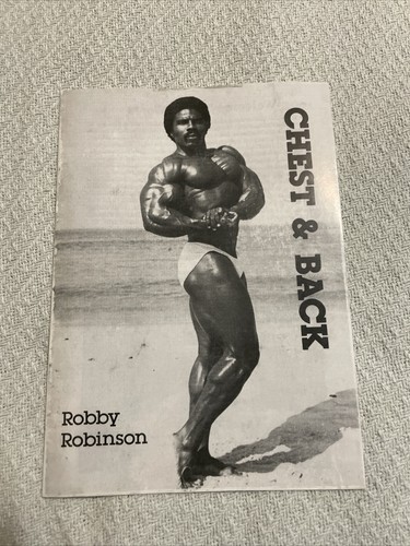 Robby Robinson CHEST & BACK bodybuilding muscle ORIGINAL Course booklet ...