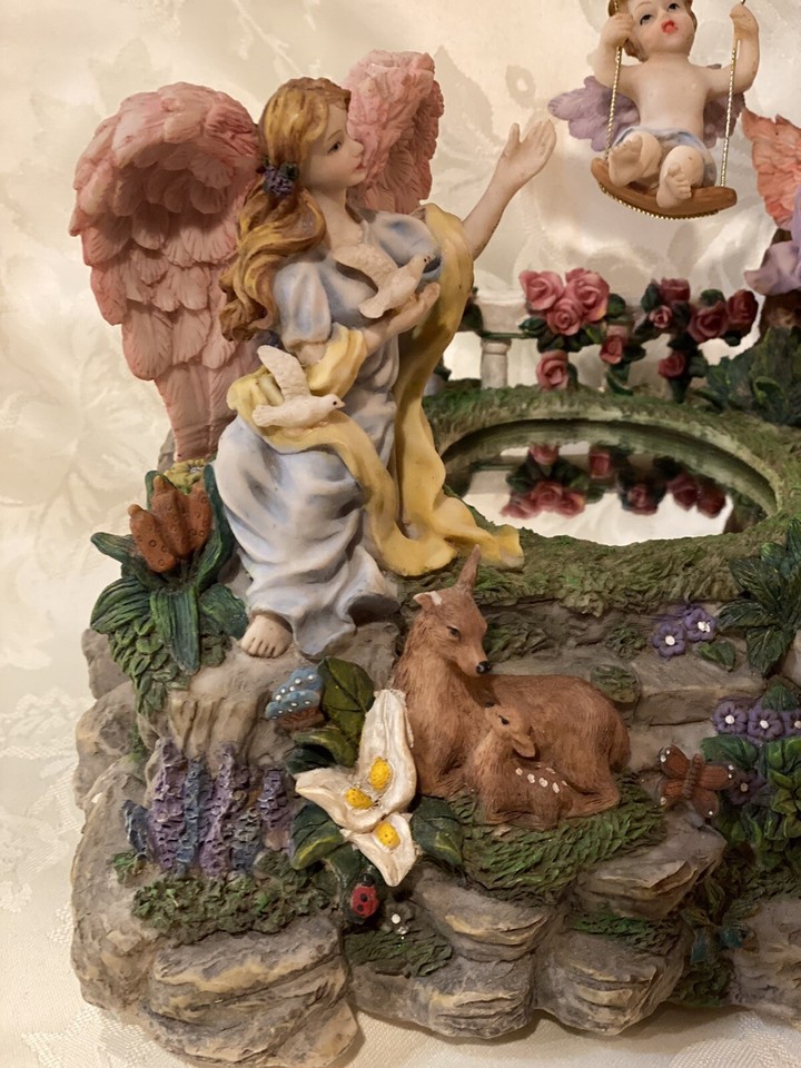 Musical Animated Angel Sculpture "BEAUTIFUL DREAMER" Classic Treasures ...