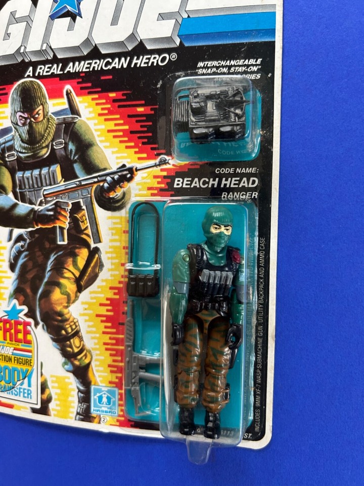 G.I. Joe Beach Head 1985 Hasbro Complete Figure Unopened 36 Cardback ...