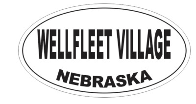 Wellfleet Village Nebraska Oval Bumper Sticker D7114 Euro Oval | eBay