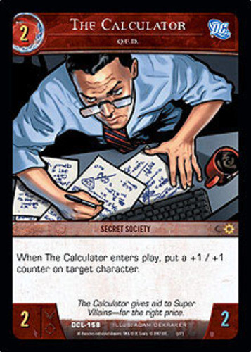 VS System: The Calculator, Q.E.D. [Played] DC Comics Legends TCG CCG ...