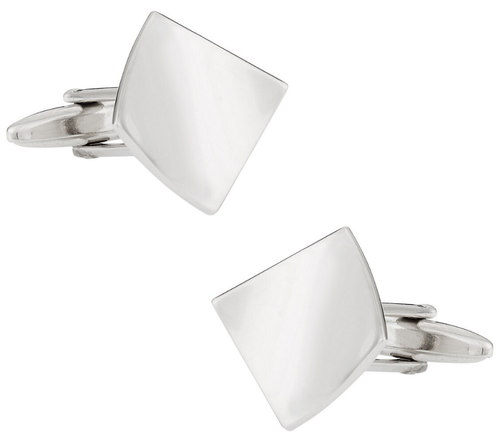 Artistic Curved Design In 935 Argentium Silver Men's Simple Fine ...