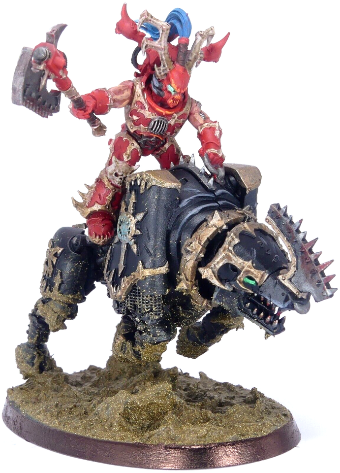 Warhammer 40K Chaos World Eaters Lord on Juggernaut / Lord Invocatus ...