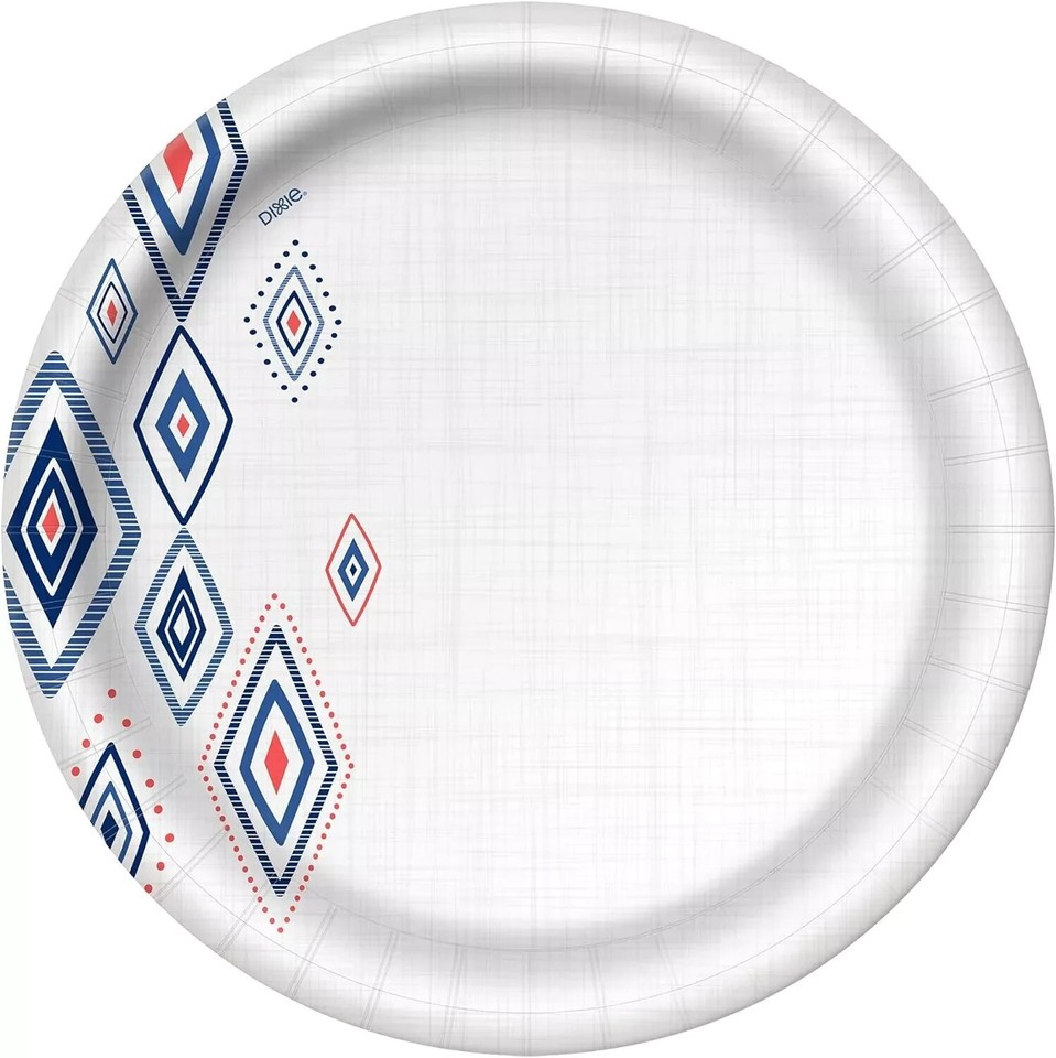 Dixie Large Paper Plates, 10 Inch, 204 Count, 2X Stronger, Microwave ...