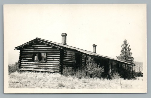 Log Cabin—Winthrop Washington RPPC “The Virginian” Owen Wister—Vintage ...