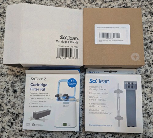 2X SoClean Cartridge Filter kit Mfg. PN1207 SOCLEAN Model SC1200 Lot ...