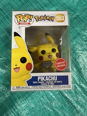 Funko Pop! Pokémon Pikachu #553 Diamond Collection GameStop Exclusive ...