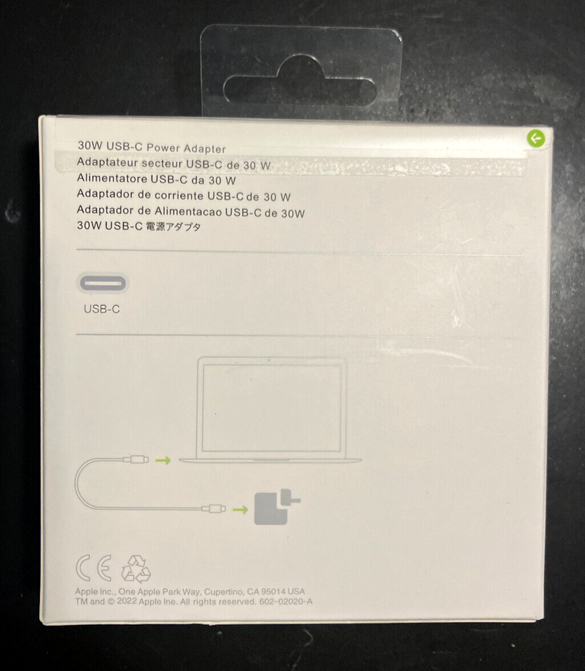 Apple USB-C 30W Power Adapter Universal Fast Charger For Apple Devices ...