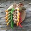 1 Bunch Hanging Fake Vegetable Artificial Corn Pepper Garlic Hanger ...