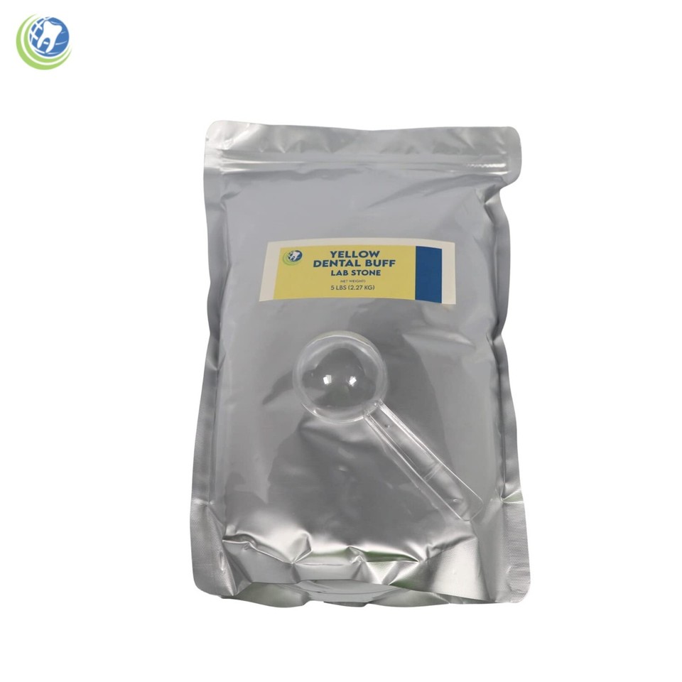 DENTAL LAB BUFF STONE GYPSUM TYPE III YELLOW ALL PURPOSE COMPOUND 5 Lbs ...