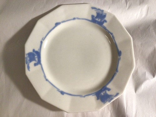 Rookwood Pottery Blue Sailing Ships Salad Plate Shipware from 1920s , 8 ...
