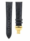 18MM LEATHER STRAP BAND FOR LONGINES WATCH DEPLOYMENT BUCKLE CLASP ...